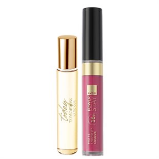 Sada vůně a rtěnky Relentless Rose